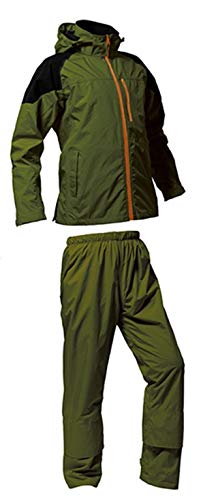 YAMAZEN (rain Set Down The Moisture-Permeable Stretch S Size Olive Drab AGS-4000S