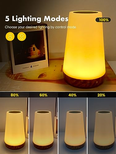 TLAOTNIY Dimmable Night Light Lamp, πΎπ€π‘π€π§ πΎπππ£πππ£π π½πππ¨πππ πππππ© πππππ©π¨ for Kids, Touch Sensor Control Table Light Lamp for Bedroom with Rechargeable Battery -Remote