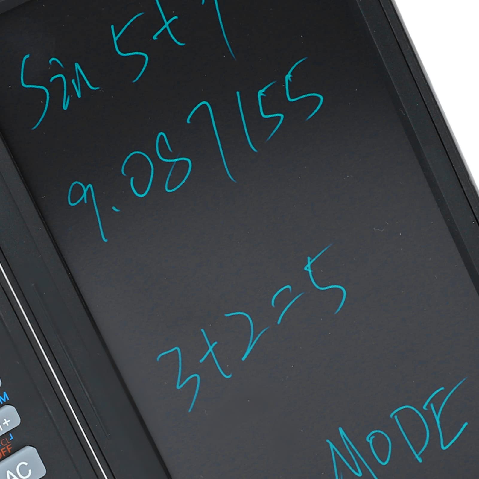 Scientific Calculator for Mini Office Display Examination Accounting Black 6 Inch Handwriting Tablet LCD Handwriting Petite Calligraphy Writing Scientific