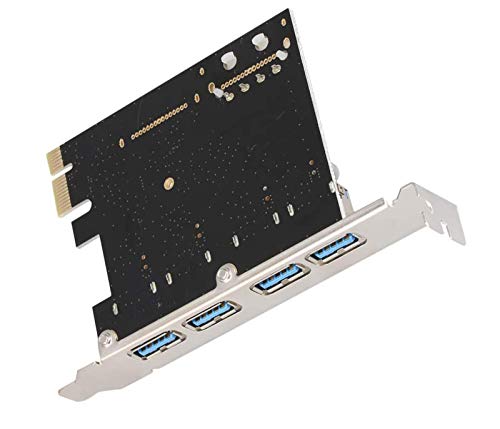 USECL 4 Ports PCIe to USB 3.0 Expansion Card,USB 3.0 Express Card Desktop Compatible Windows XP/7/8/10, Superspeed 5.0Gbps Controller Card Conversion Adapter Module Board with Power Port 。