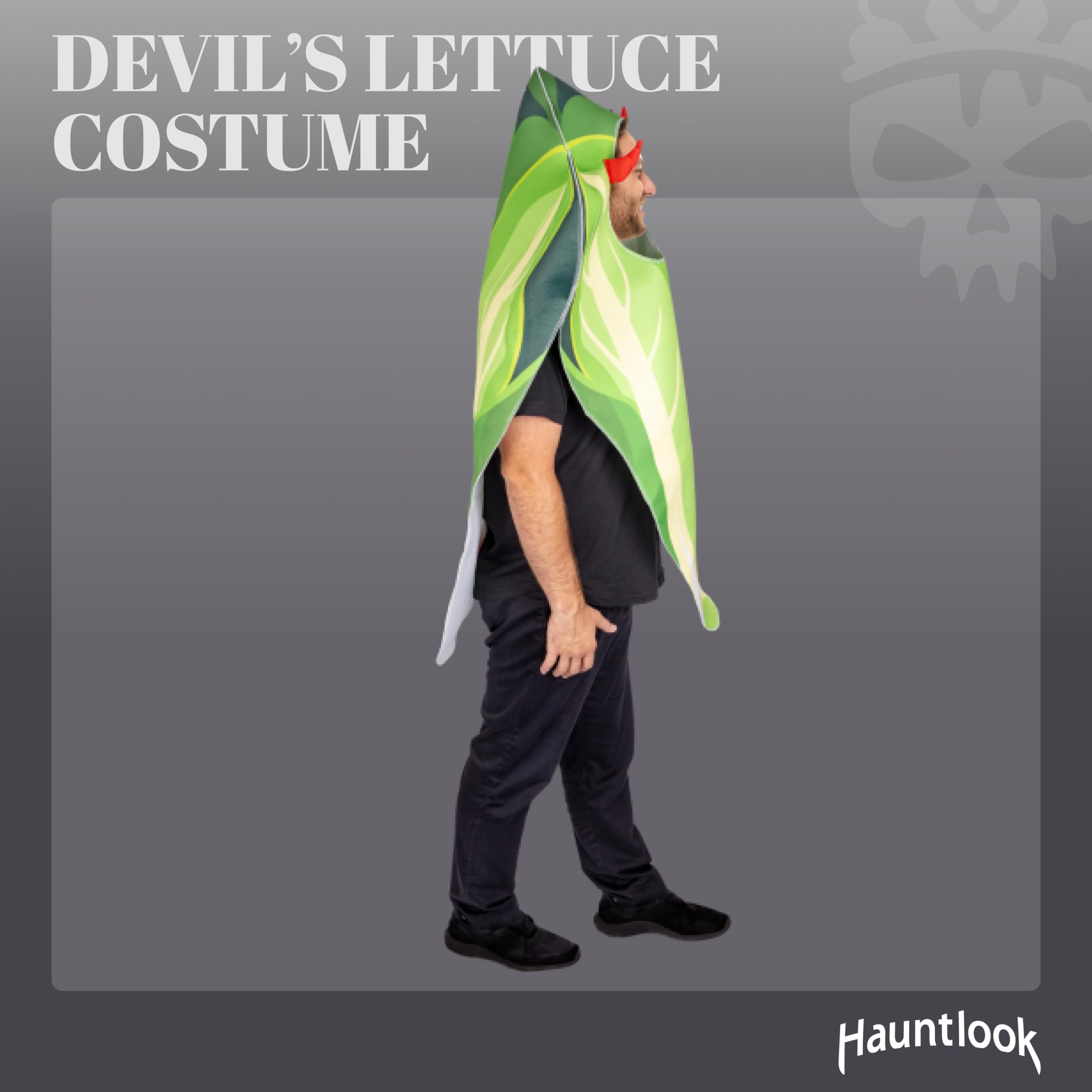 Single Funny Fruit & Veggie Costume - Slip On Halloween Costume for Women and Men - One Size Fits All - Apple Costume