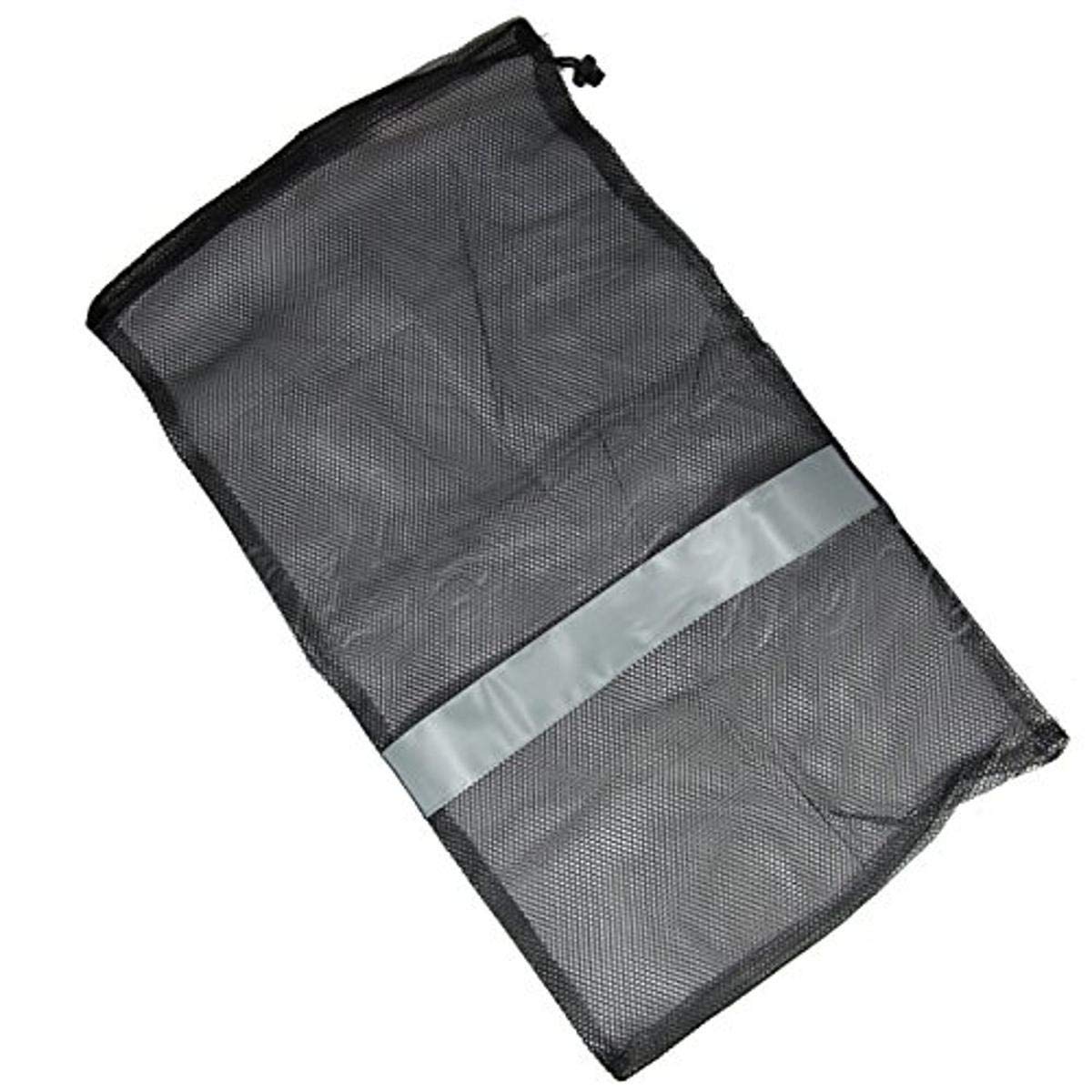 Scuba Choice Scuba Diving Dive Drawstring Mesh Bag with Gray Bar for Wetsuit or Gear, 31" x 18"