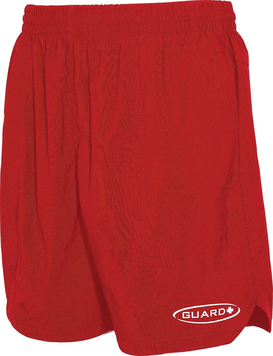 TYR Guard Deck Shorts, Red, Large