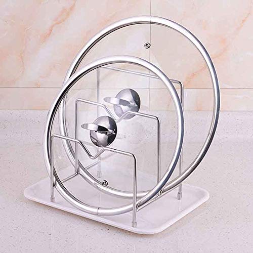 WUDILU Pan Organizer Rack Kitchen Organizer Pot Lid Holder Dishes Stand Holder for Cutting Board Cabinet Storage