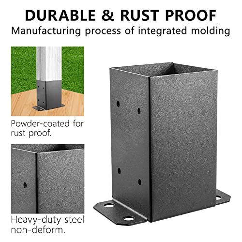 Stainless Steel Adjustable Post Base (4x4, 6)