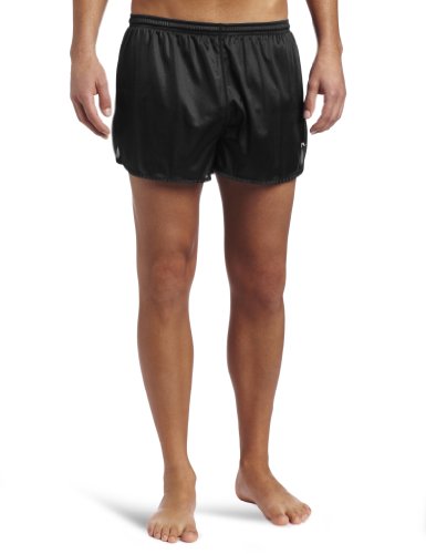 TYR Men's SHS2A1L Swim Resistance Short, Black, L