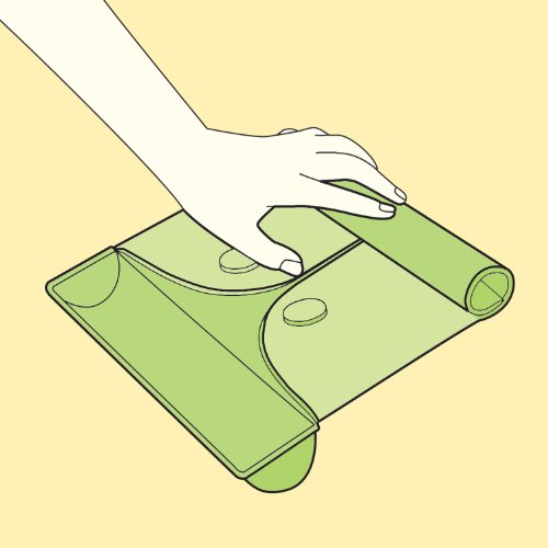 Summer Tiny Diner Portable Placemat, Green