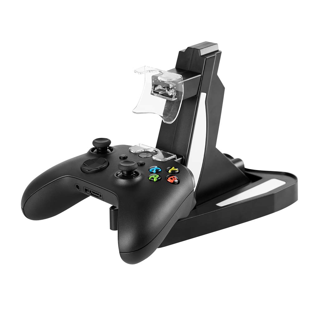 Xbox Series X/S Controller Charger Dual Charging Station, High Speed Docking Charger Stand for Xbox Series X/S Controllers (5 x 6.7 x 2.5INCH, White)