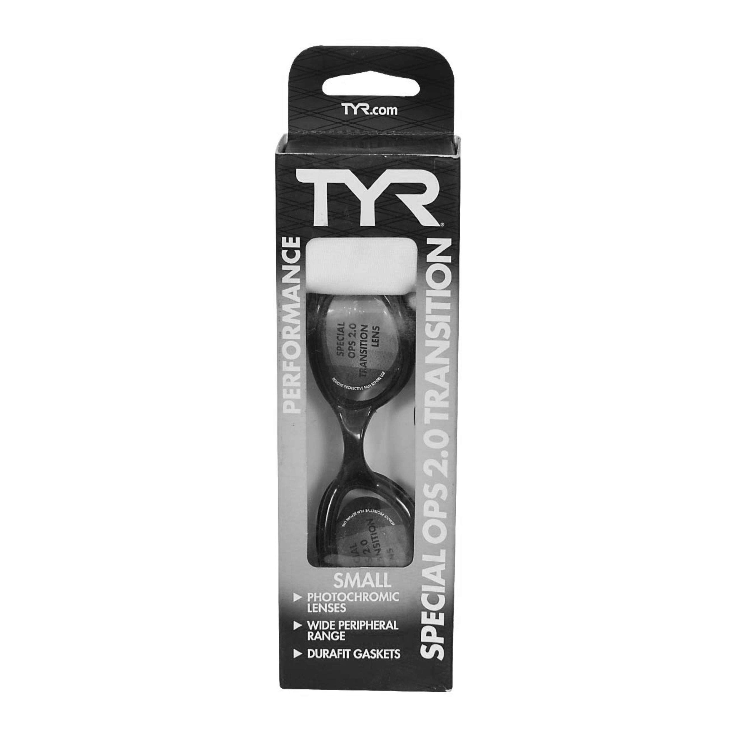 TYR Special Ops 2.0 Transition Goggles, Small, Black