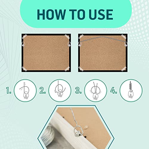 SENBACH 100Ft Picture Hanging Wire for Photos, Picture Wire for Mirrors, Clock, Art Work Support & Hanging up to 30lbs