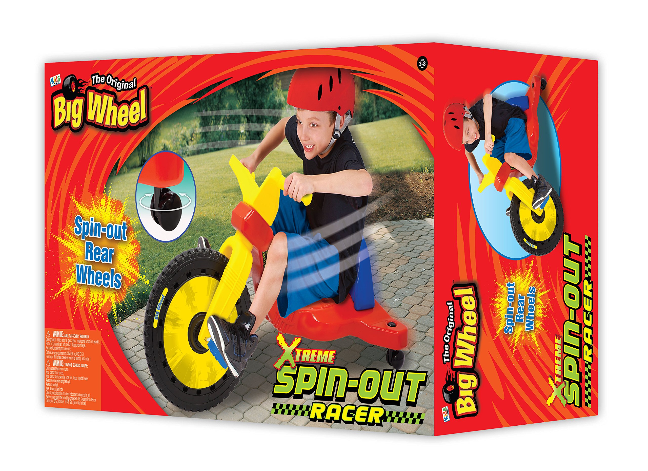 The Original Big Wheel Spin Our Racer with Back Caster Wheels