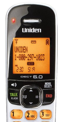 Uniden D1760-2 DECT 6.0 Compact Cordless Phone with 2 Handsets