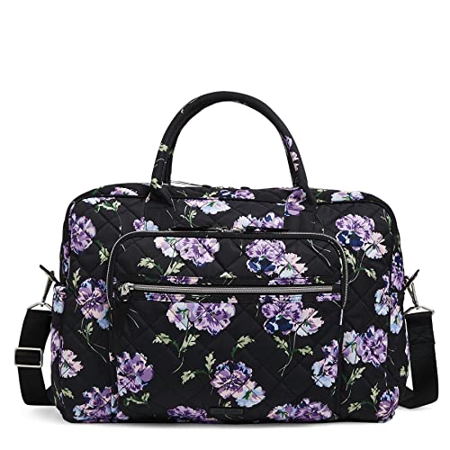 Vera Bradley Women's Performance Twill Weekender Travel Bag, Floating Plum Pansies, One Size