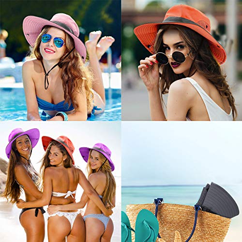 Sun Hats for Women Beach Hat Womens Sun Hat Ponytail Hat Sun Hat with Ponytail Hole for Women Black