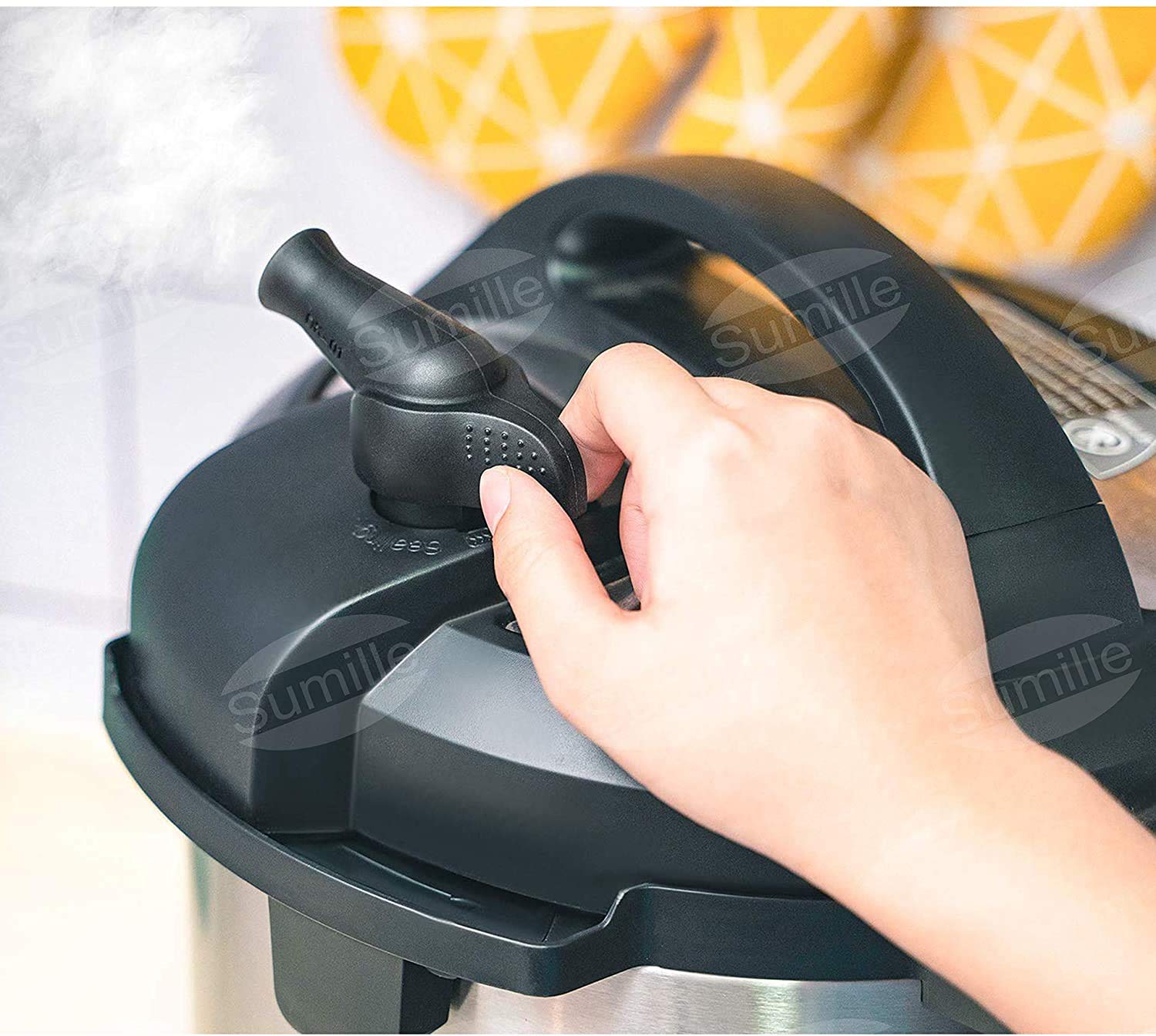 Sumille Instant Pot Steam Diverter, Valve Pressure Release Accessory Silicone Steam Release Accessories for IP Instant Pot DUO60 6 Qt, DUO80 8 Qt, Duo Mini 3 Qt and Duo Plus Mini 3 Qt,Model DK-01