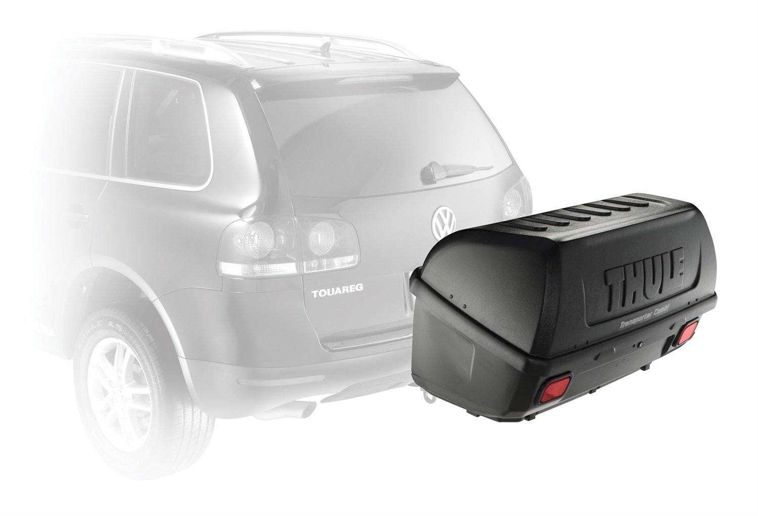 Thule Transporter Combi Hitch-Mount Cargo Box, Black, 50.5 x 23.5 x 24.5 in