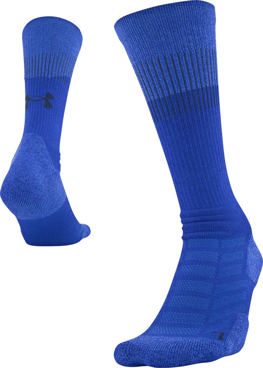 Under Armour Adult Unrivaled Crew Socks, 1-Pair , Royal , Large