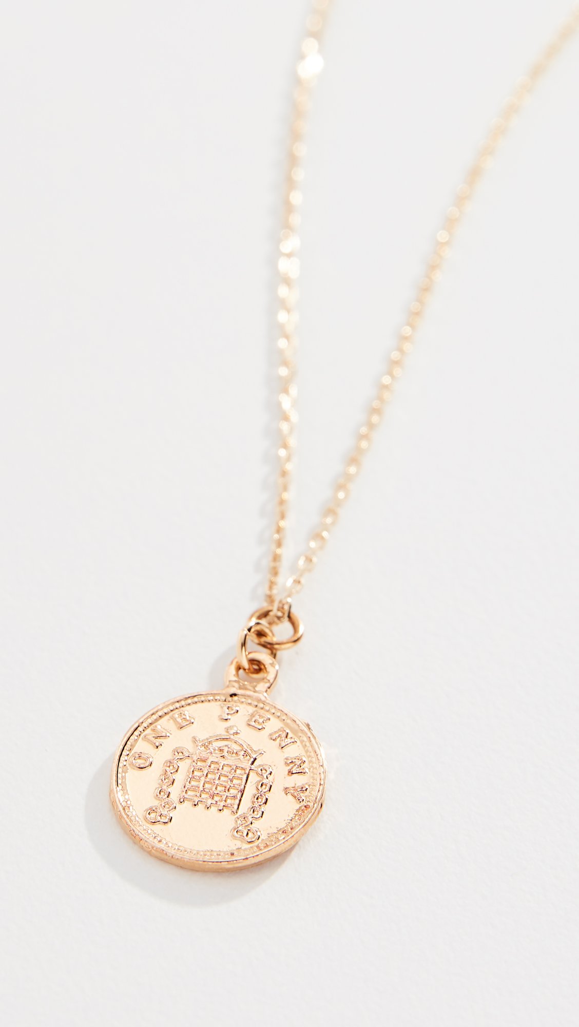 SHASHI Women's Baby Warrior Necklace, Yellow Gold, One Size