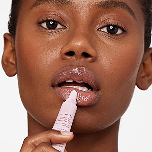 Versed Silk Slip Conditioning Lip Oil, Clear - Lip Balm and Gloss Alternative with Jojoba Oil and Vitamin E - Long-Lasting Lip Moisturizer to Soften and Smooth Dry, Chapped Lips - Vegan (0.3 oz)