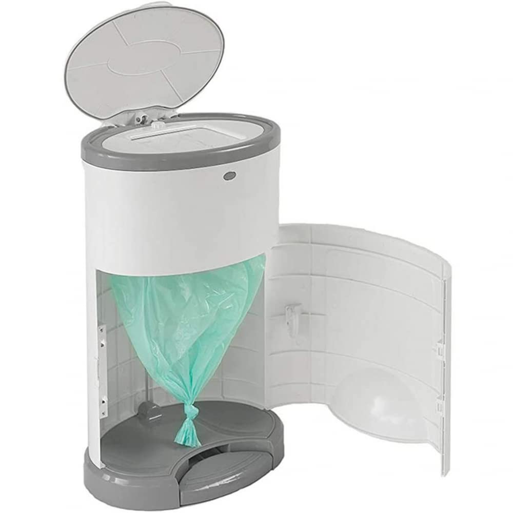 zhangzhejun Diaper Pail Refill Bags Compatible with Playtex Diaper Genie Pails Odor Absorbing Diaper Disposal Trash Bags -25 Liter Matching Bag 1 White LUE Random