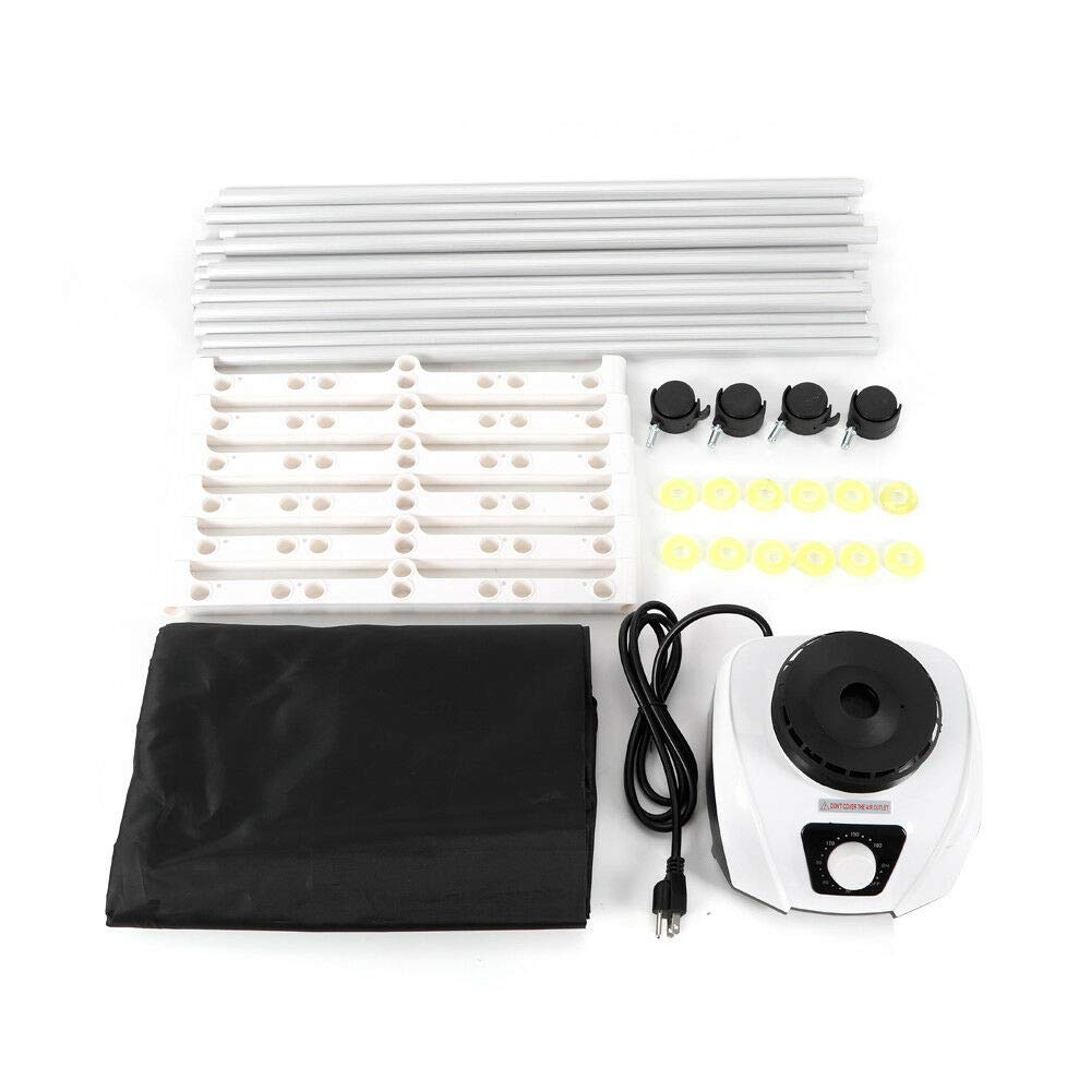 Screen Drying Cabinet, Foldable 20"x16" Assembly Simple Silkscreen Drying Cabinet Assembly Curing Screen Tool w/Shading Light 110v 1200W