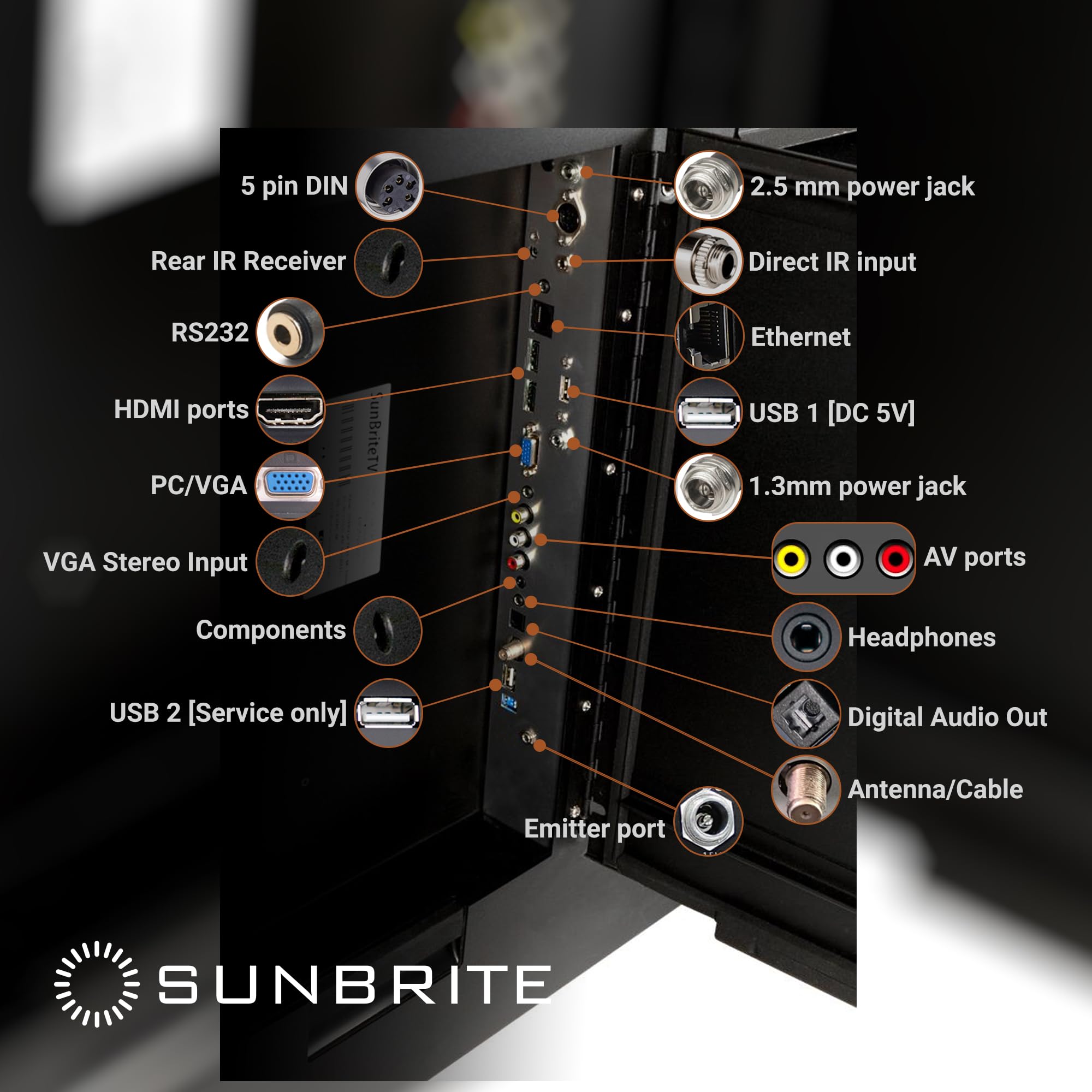 SunBrite SE 43-inch Partial Sun Outdoor TV | 4K Ultra HD LED Weatherproof Television - includes Speaker bar (SB-SE-43-4K-BL)
