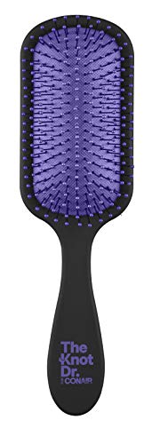 The Knot Doctor for Conair Premium Pro Detangling Hair Brush for Wet or Dry Hair with Purple Storage Case, 1 Count