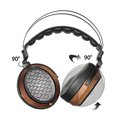 SIVGA P-Ⅱ Over Ear Open Back Walnut Wood Hi-Fi Planar Magnetic Headphone with Carry Case