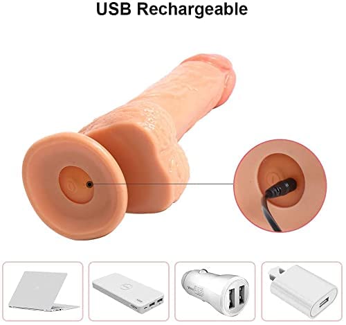 Silicone Realistic Dildo for Beginners Flexible Lifelike Penis 8 Inches for Women Couple for G-Spot Stimulation Dildos