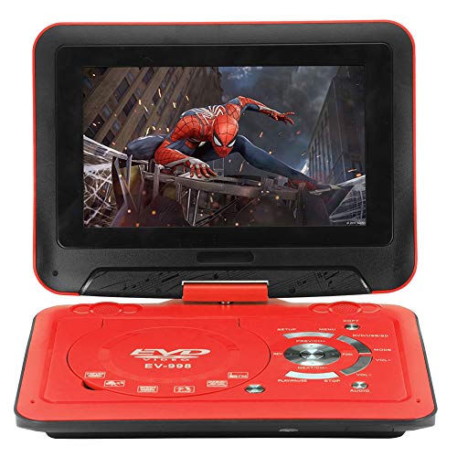 YINSY 9.8" Portable DVD Player,with Swivel HD Screen and Remote Control, Video Player for Kids, Support AV-in/AV-Out/SD/USB