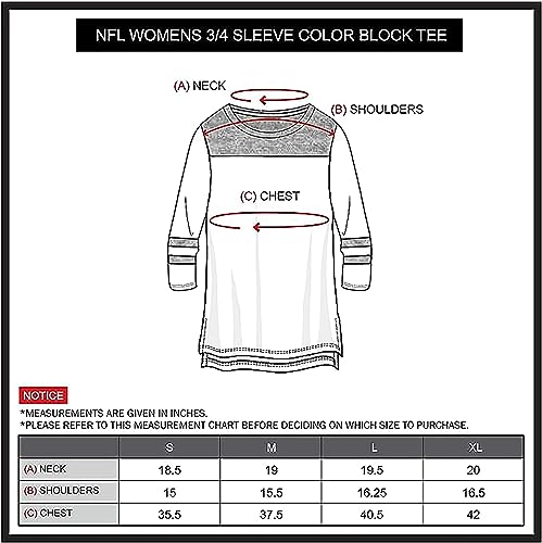 Ultra Game NFL Women's Super Soft Raglan Vintage Baseball T-Shirt, Detroit Lions, White Updated, X-Large