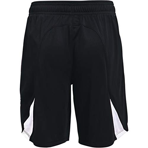 Under Armour Girls' Basketball Shorts , Black (001)/White , Youth Small