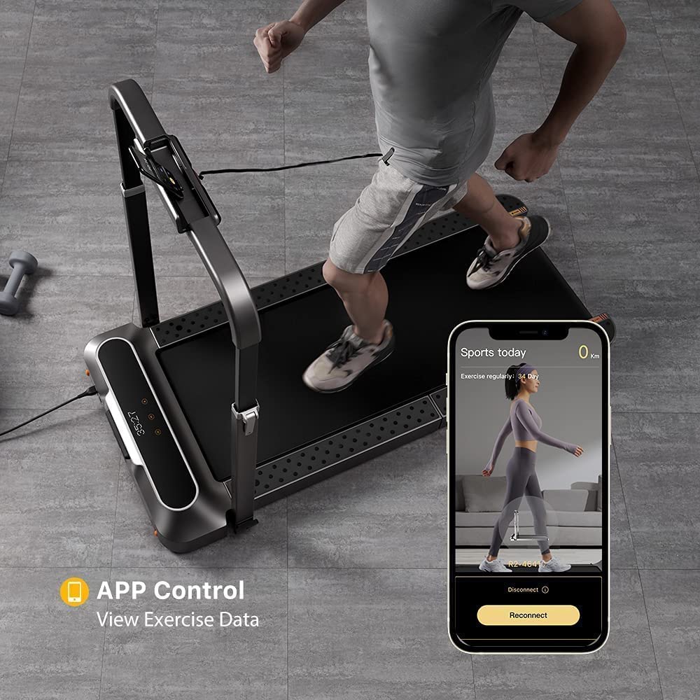 WalkingPad R2 Treadmill Running and Walking Folding Treadmill Manual Automatic Modes Foldable Walking Pad Non-Slip Smart LCD Display Fitness Equipment 0.5-7.5MPH