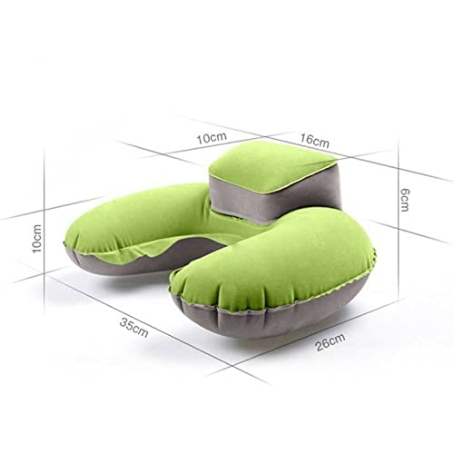 ZIFARM Bed Pillows, Foldable U-Shaped Neck Support Pillow Inflatable Cushion Memory Foam Travel Pillow Neck Super Soft Pillow