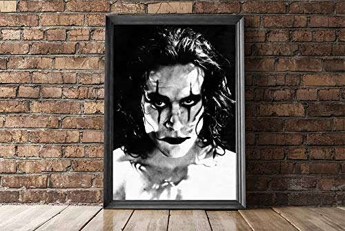 Wall Décor Brandon Lee The Crow Canvas Poster (13 x 19 Inches) | Ready to Frame for Office, Living Room, Dorm, Kids Room, Bedroom, Studio, Printed On Real Cotton Canvas