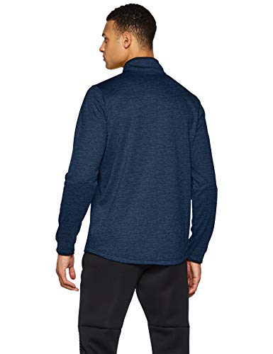 Under Armour Men's Armour Fleece 1/2 Zip T-Shirt , Academy Blue (408)/Black , Medium