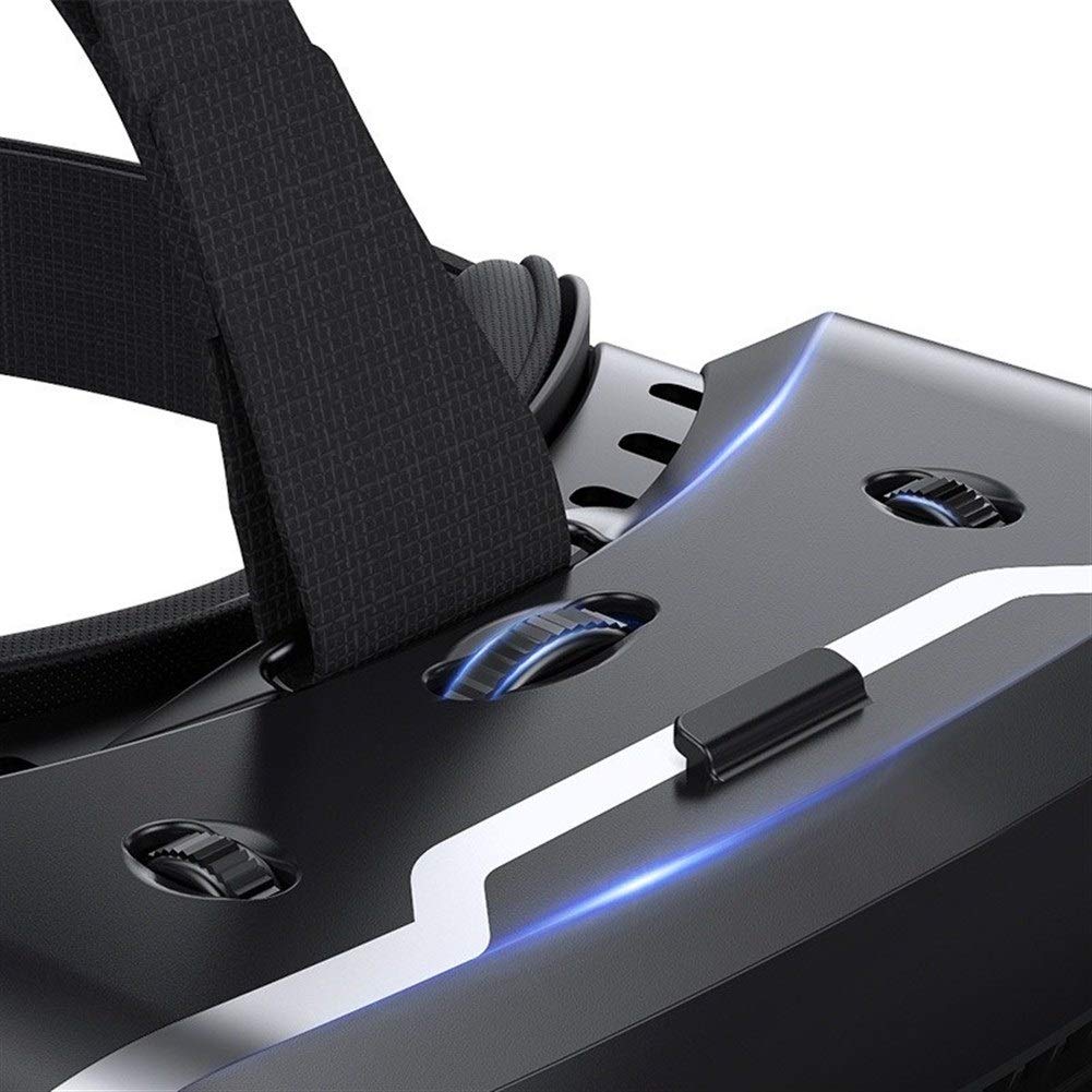 VRSHINECON VR Glasses - 3D Virtual Glasses and Smart Phones Compatible 4.5 to 6.0 inch Screen VR Glasses (Color : Black)