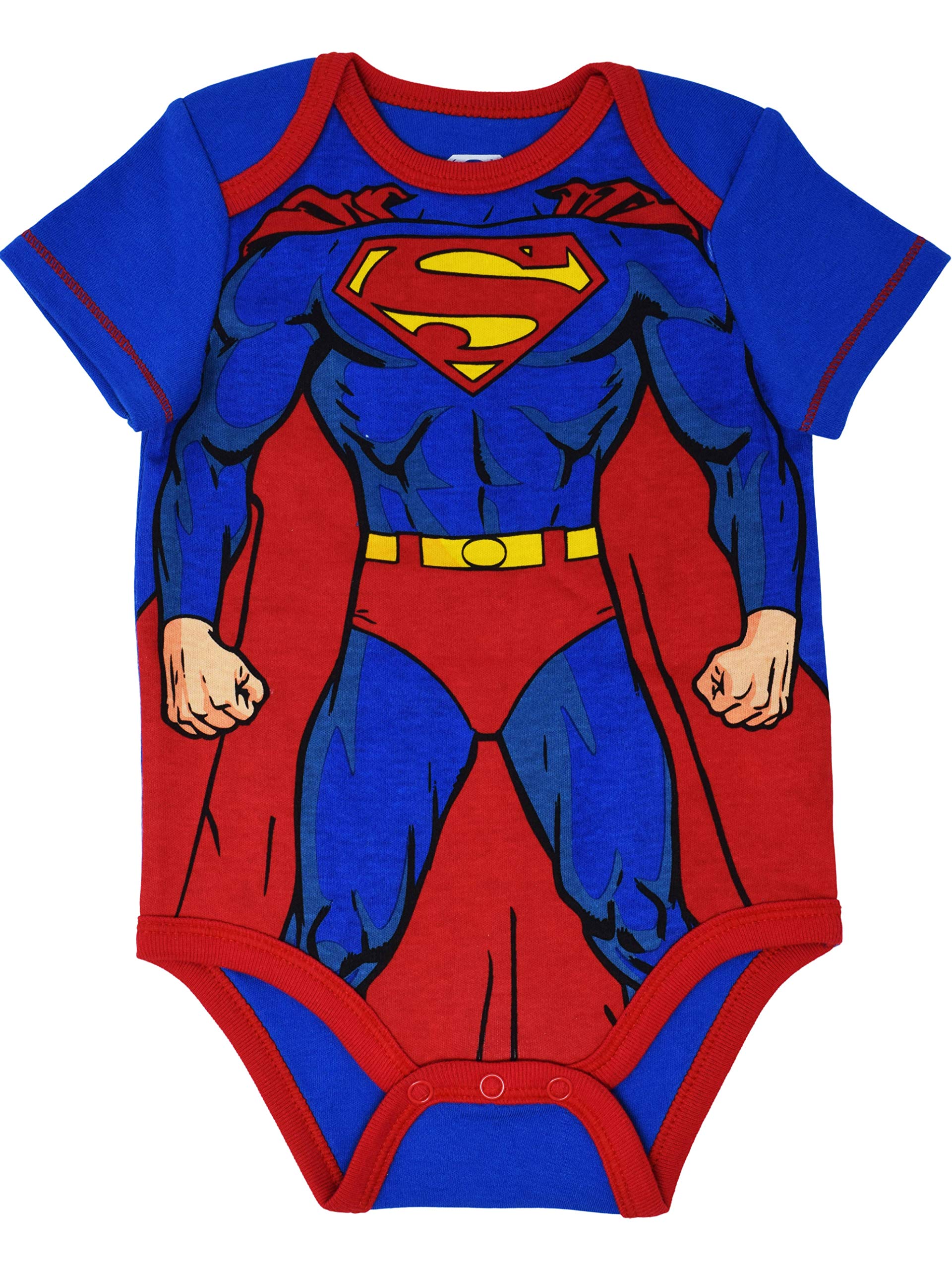Warner Bros. Superman Newborn Baby Boys 5 Piece Bodysuit Pants Outfit Clothing Set 3-6 Months