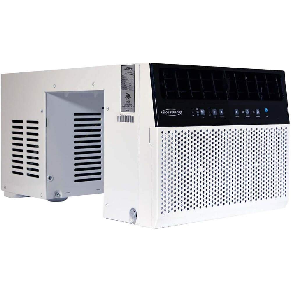 Soleus Air 8000 BTU Energy Star First Ever Over the Sill Air Conditioner, Portable, Simple Installation, MyTemp Remote, View Window