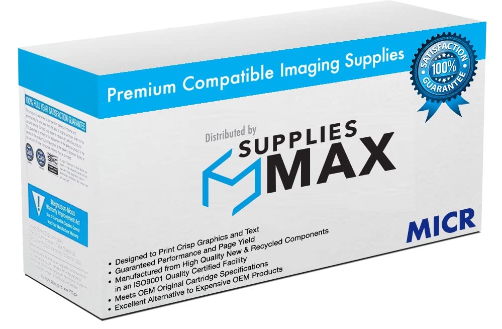 SuppliesMAX Compatible MICR Replacement for Canon LBP-6300/6670/MF-414/419/5850/5950/6180DW Toner Cartridge (5/PK-2300 Page Yield) (Type 719) (CRG-719_5PK)