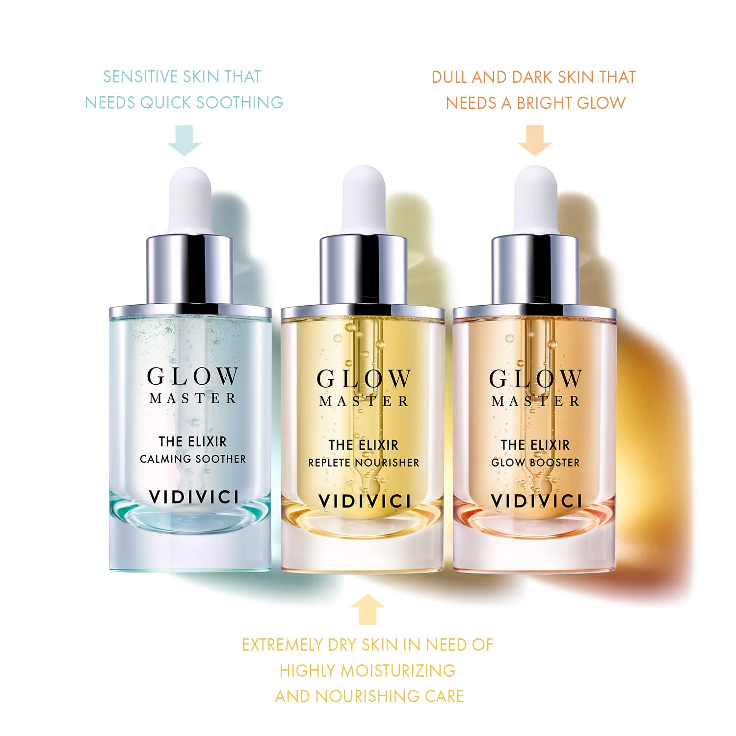 VIDIVICI Glow Master The Elixir Calming Soother - Soothing Face Serum with Aloe, Cica, and Panthenol for Sensitive Skin β Redness Relief β Moisturizing Oil Formula, 1.01 fl.oz.