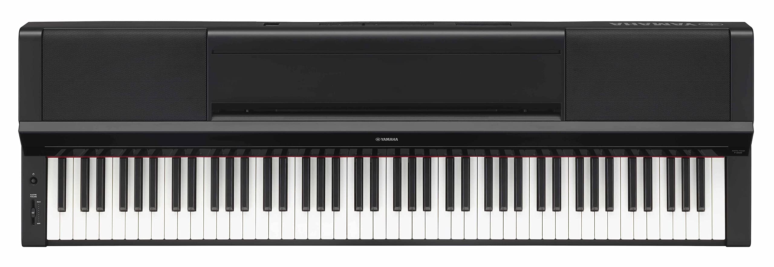 Yamaha PS500 88-key Smart Digital Piano w/Stream Lights Technology, PA500C Power Adapter and FC4A Sustain Pedal, Black