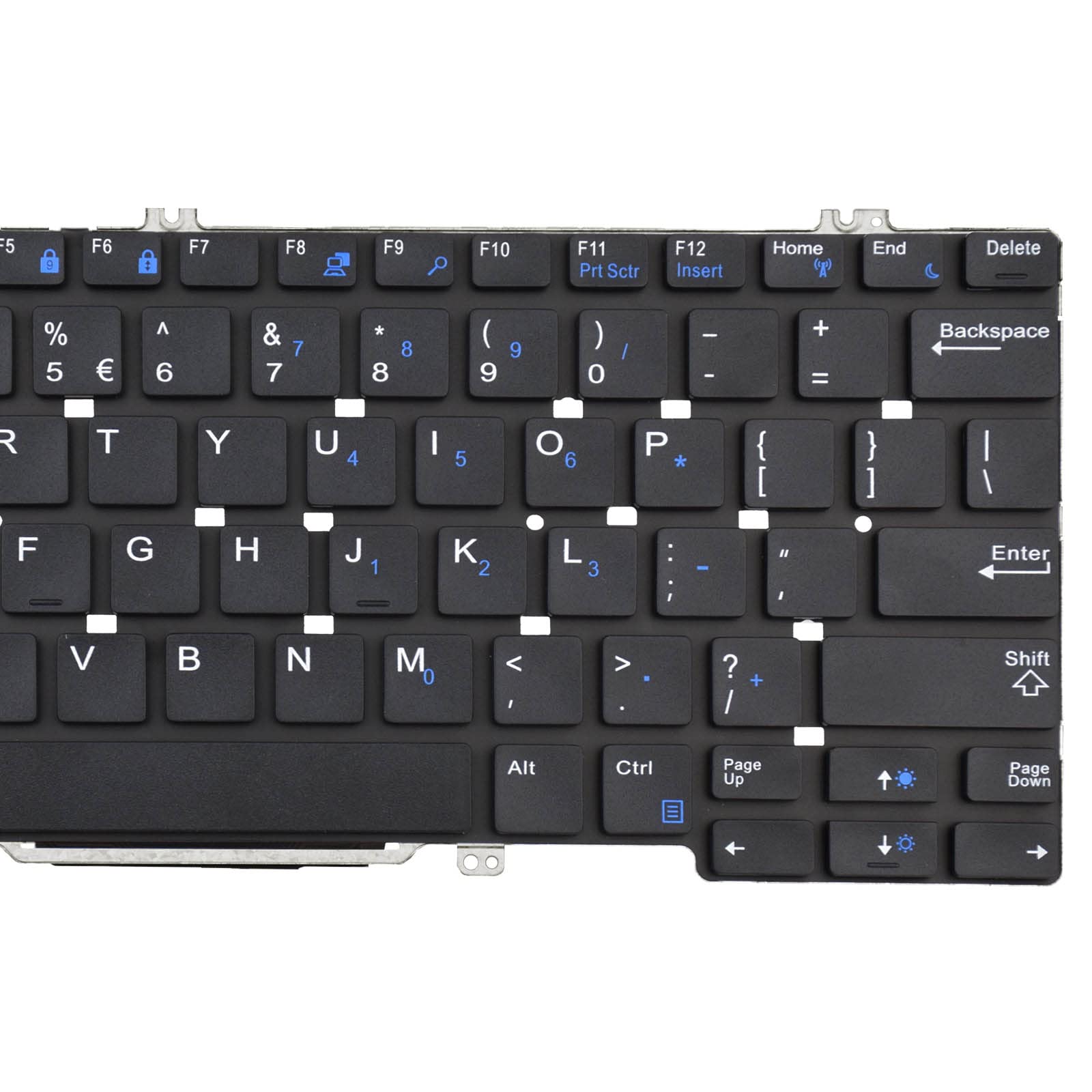 SUNMALL Replacement Keyboard Compatible with Dell Latitude 5280 5288 5289 5290 7280 7290 7380 7389 7390 E5280 E5288 E5289 Layout P/N: PK131S51B00 V160325BS No Frame Black US Layout