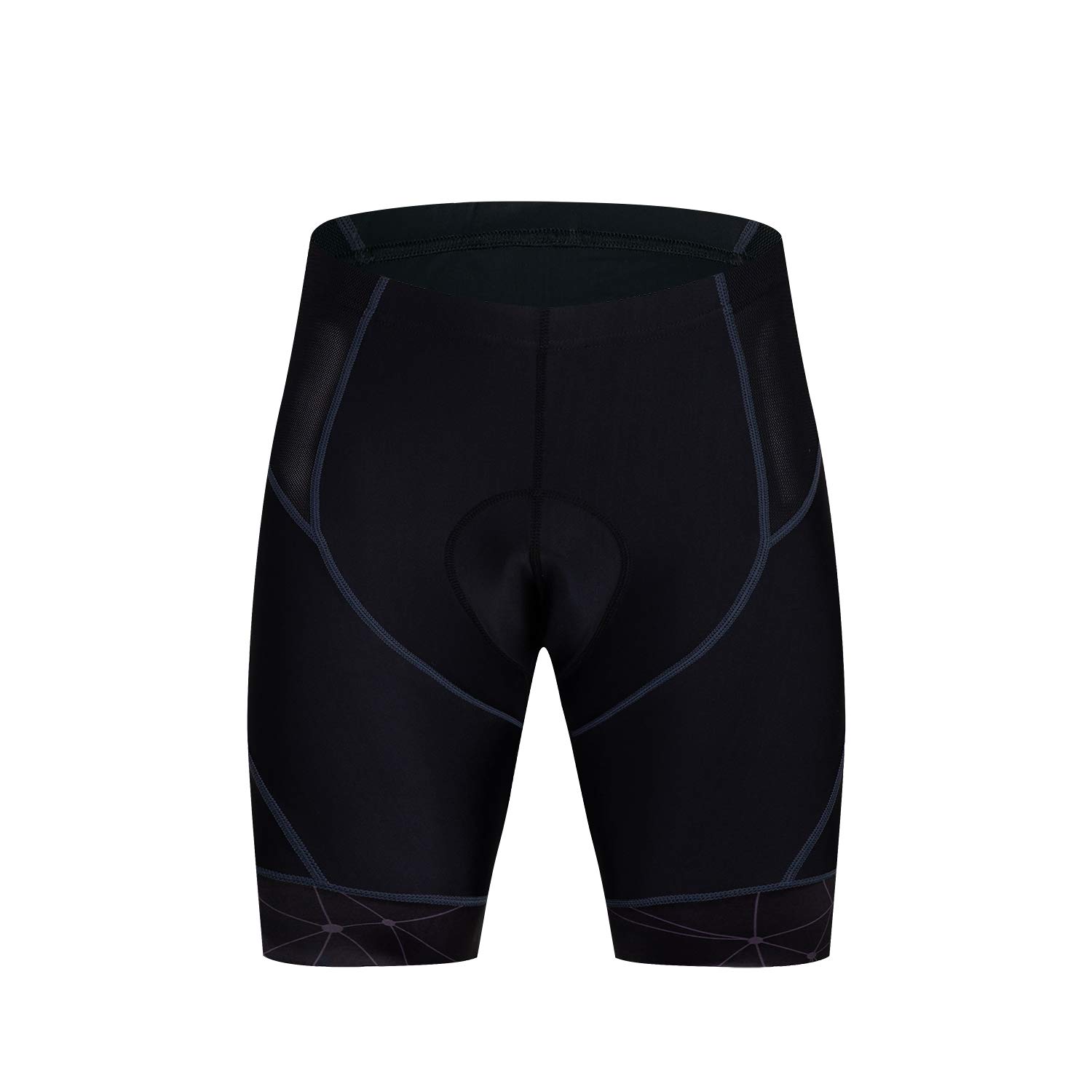 Weimostar Men's Cycling Shorts Padded Bicycle Riding Half Pants Bike Biking Clothes Cycle Wear Tights Black Size L