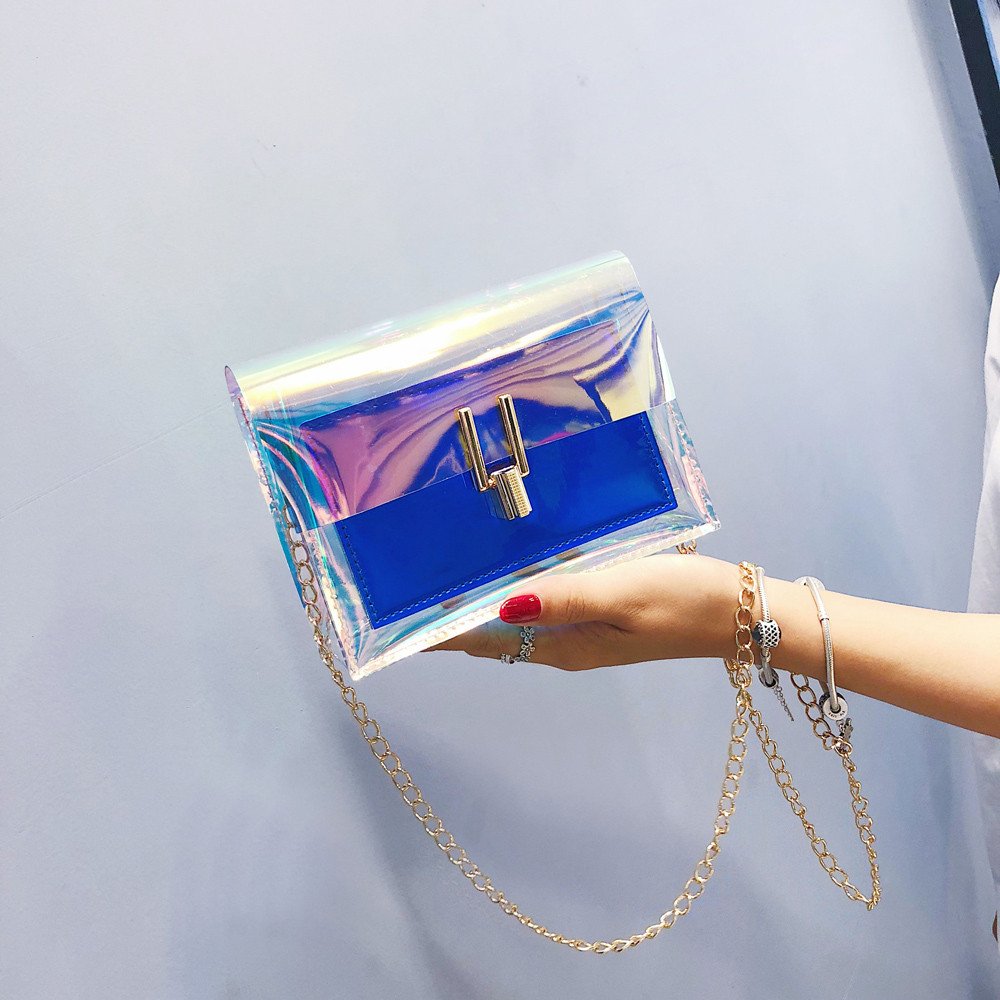 SULEAR New Purses Backpack Fashion Women Transparent Crossbody Bags Messenger Shoulder Bag Beach Bag