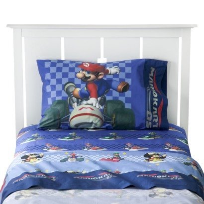 Super Mario Mariokart DS Twin Microfiber Sheet Set