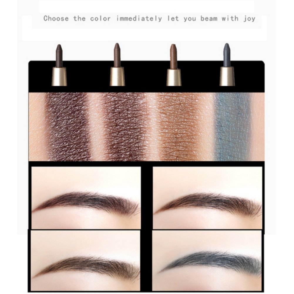 Waterproof Automatic Eyebrow Pencil Pen Kit For Perfect Eyebrow Quick Eyebrow Makeup With Eyebrow Brush Stencils Pencil Lead Tools