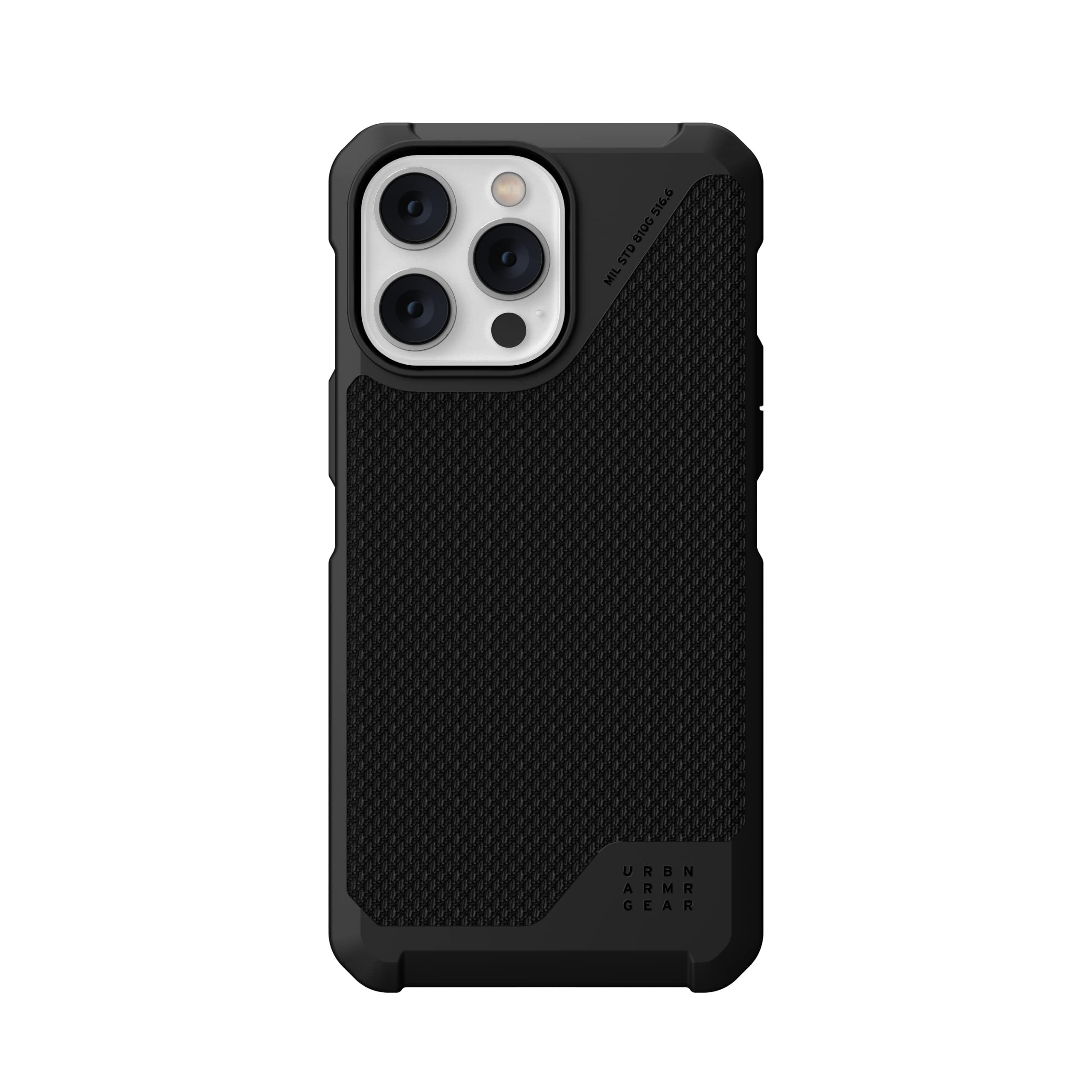 URBAN ARMOR GEAR UAG iPhone 14 Pro Max Case 6.7" Metropolis LT Kevlar Black - Compatible with MagSafe Rugged Protective Cover & Paracord Lanyard Adjustable Wrist Strap Bundle Set