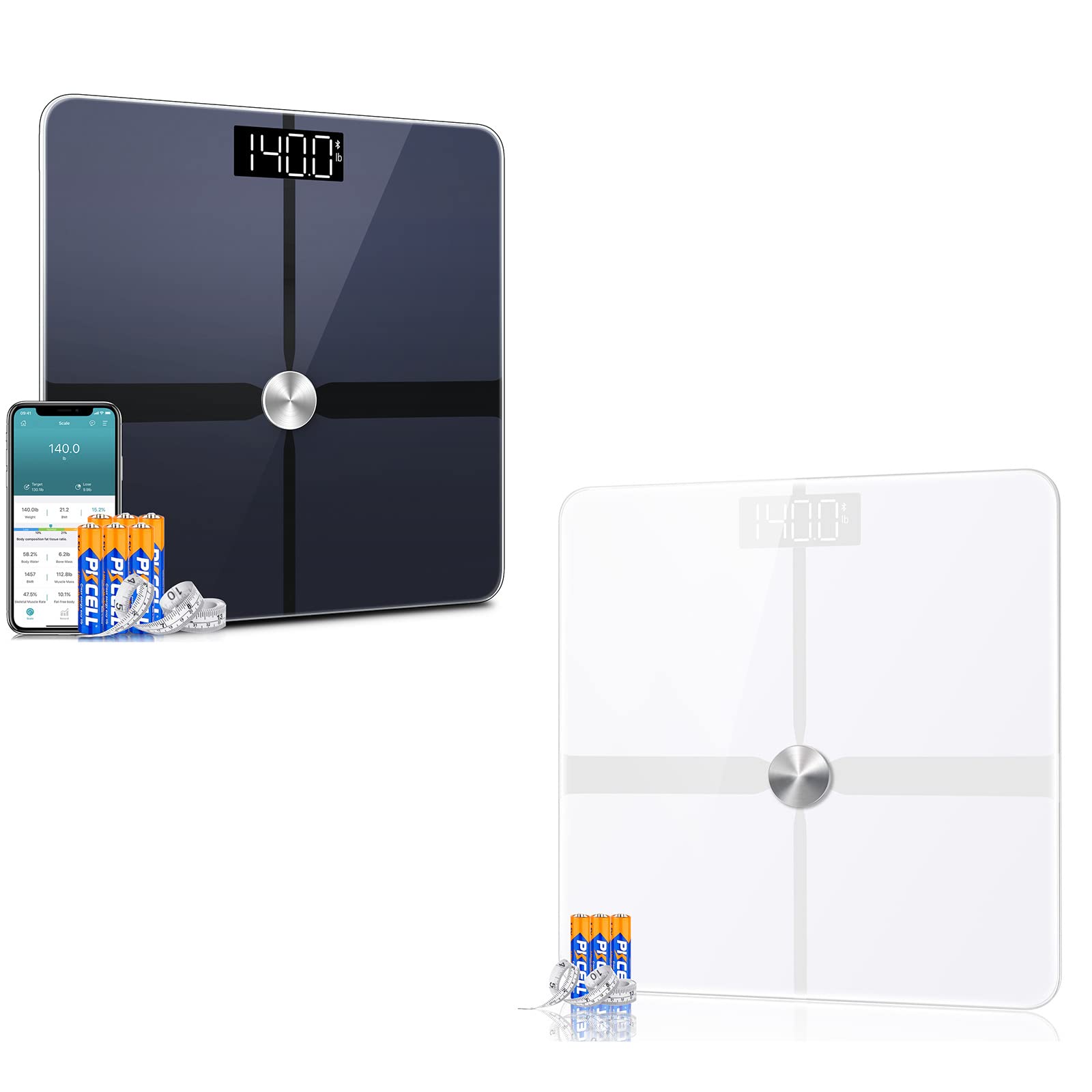 Scales Digital Weight, Scales for Body Weight and Body Fat, Smart Bathroom Scale with APP, Wireless Weight Scale Through Bluetooth, Accurate Scale for People