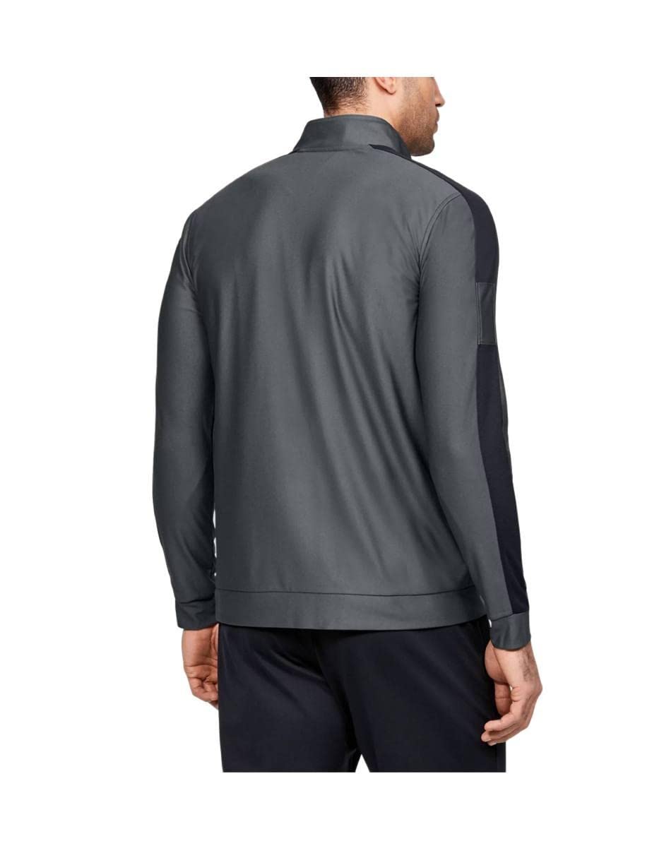 Under Armour Men's UA Twister Full Zip Track Jacket 1347293 (Pitch Gray / Black - 012, Large)